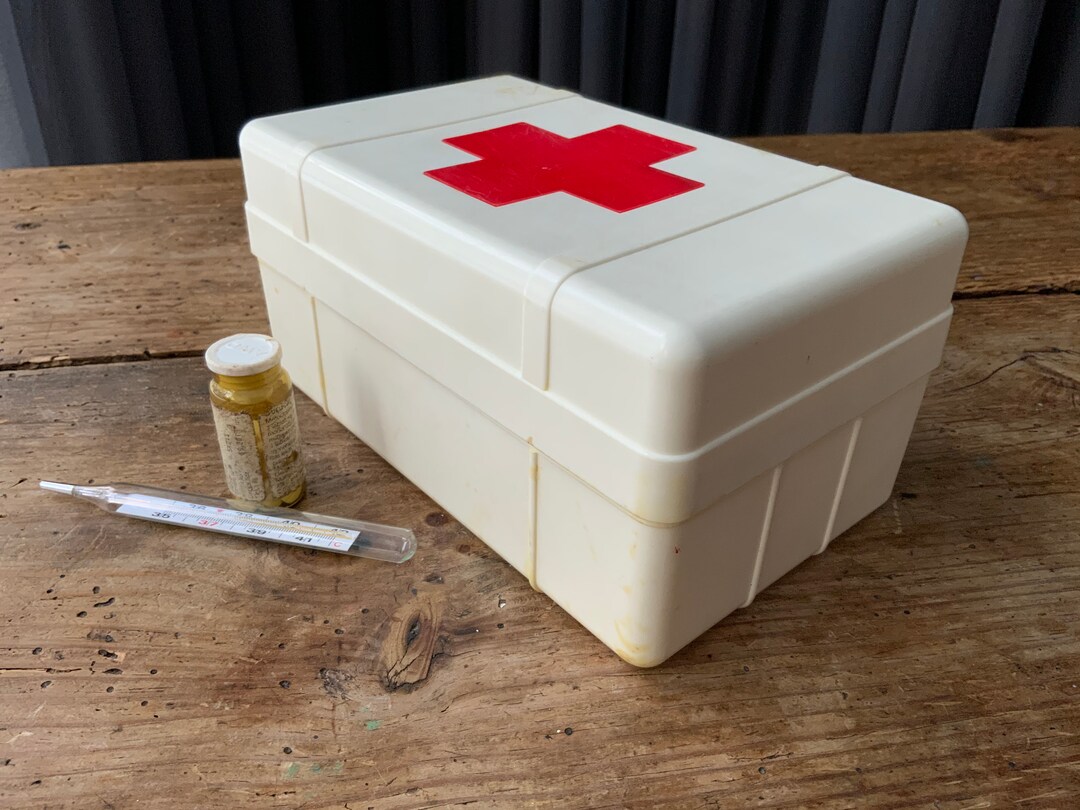 Vintage Soviet Medical First Aid Kit, Medicine Chest, Medical Red Cross ...