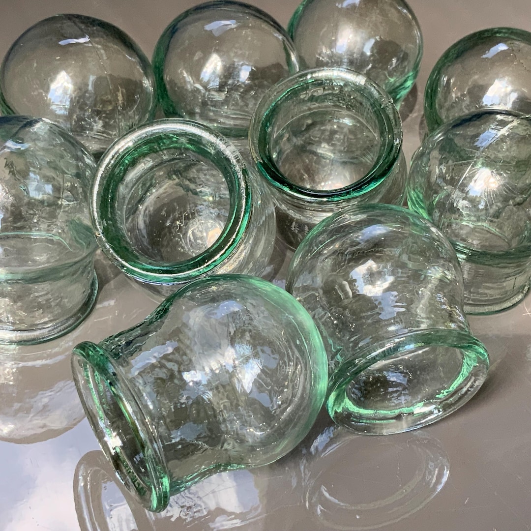 Vintage Blue Glass Medical Cupping Jars - USSR - Set of 10 - Etsy