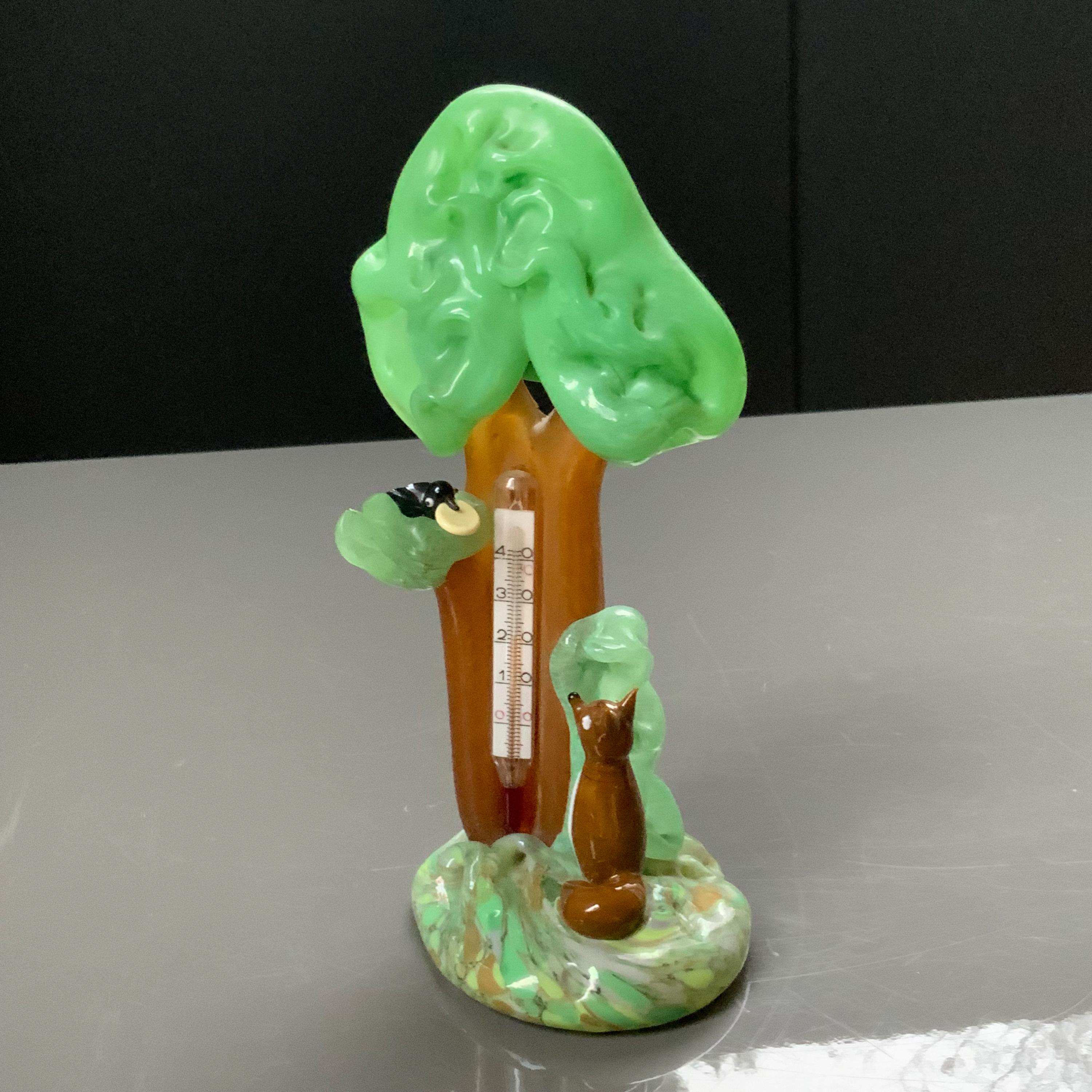 The Crow and the Fox Bohemia Zelezny Brod Glass Figures Gallery Objects ...
