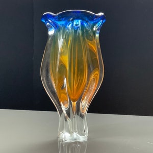 Czech Chřibská Art Glass Vase by Josef Hospodska, Chribska Vase Hand ...
