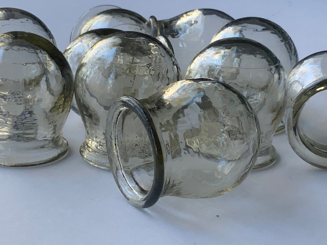 Medical Fire Cupping Jars Set of 10 Grey Vintage Medical Glass Cupping ...