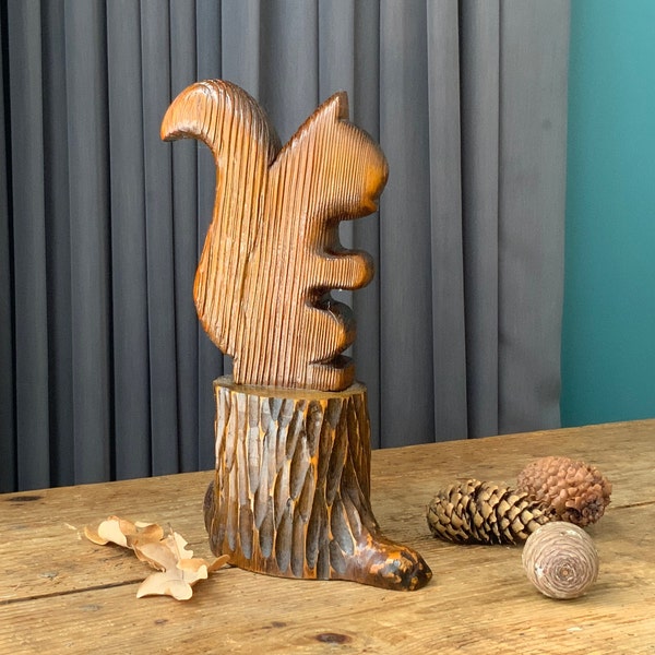 Carved Squirrel - Etsy