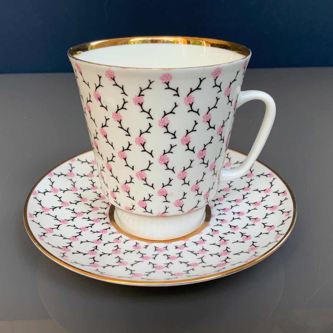 LFZ Lomonosov Imperial Porcelain, Vintage Cup and Saucer, Bone-china ...