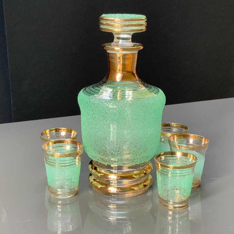 Green Glassware - Etsy
