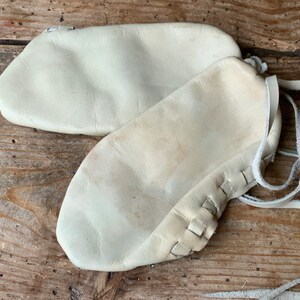 Very Small Primitive Handmade Leather Shoes Traditional Folk Shoes ...