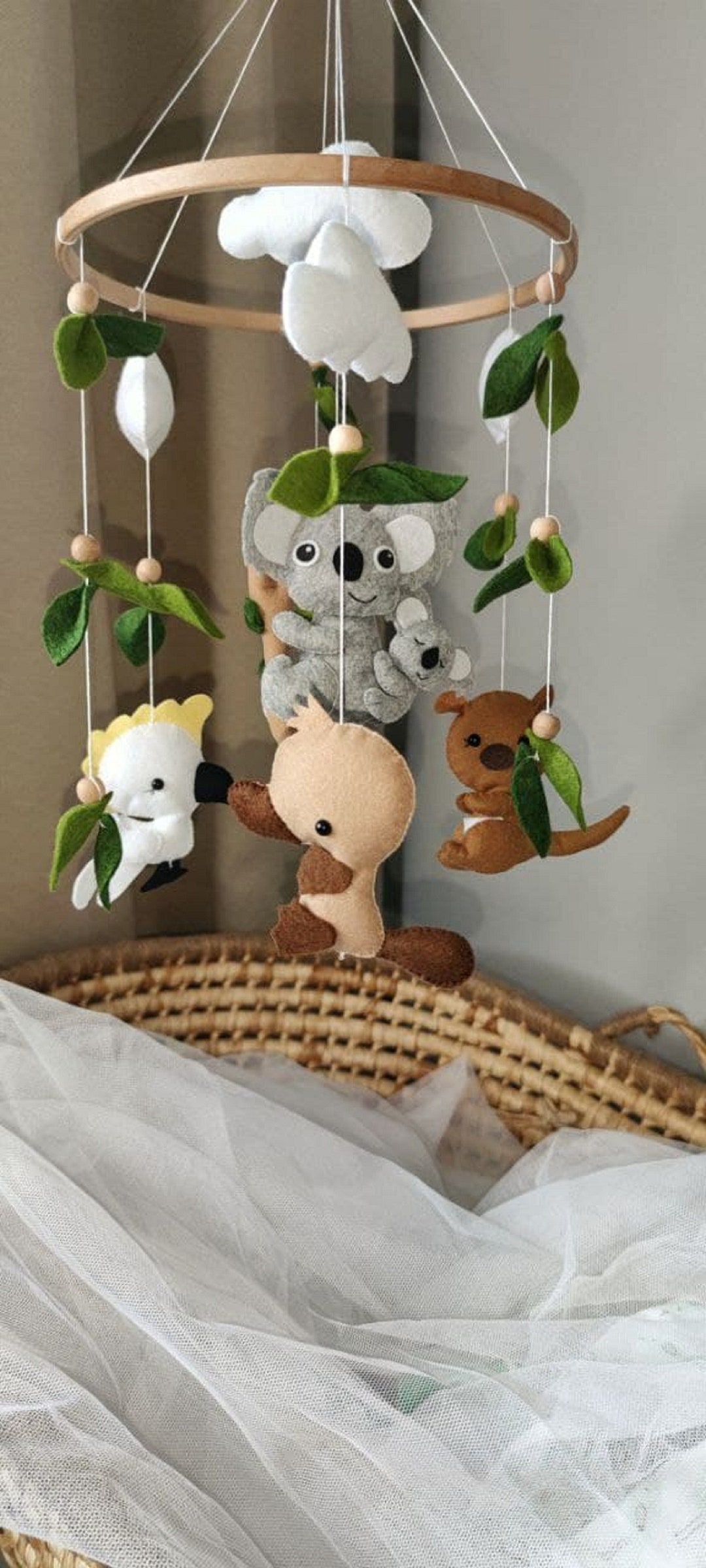 Baby Mobile, Australian Animals Baby Mobile, Koala Baby Mobile, Koala ...