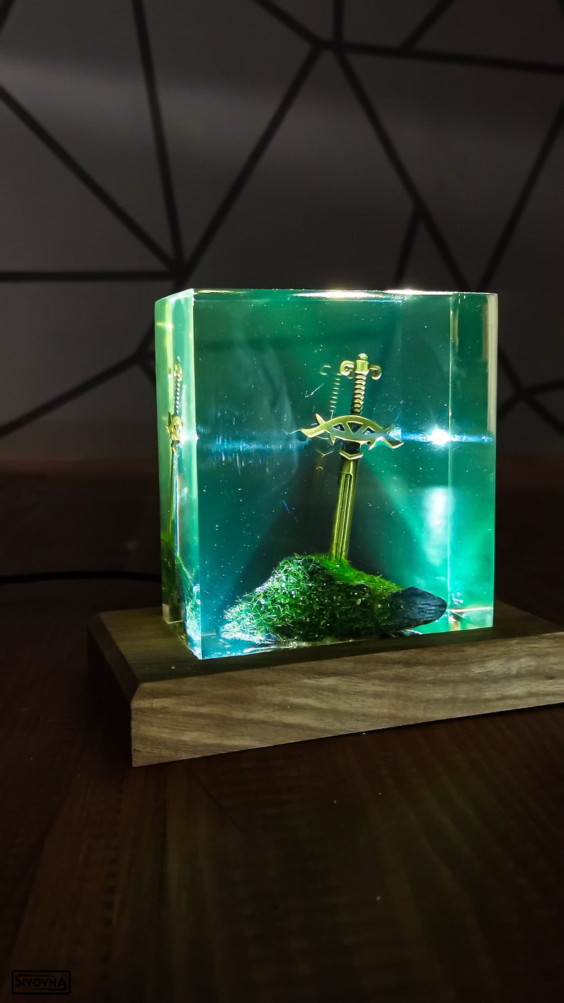 Sword in the Stone Excalibur Sword Epoxy Lamp - Etsy