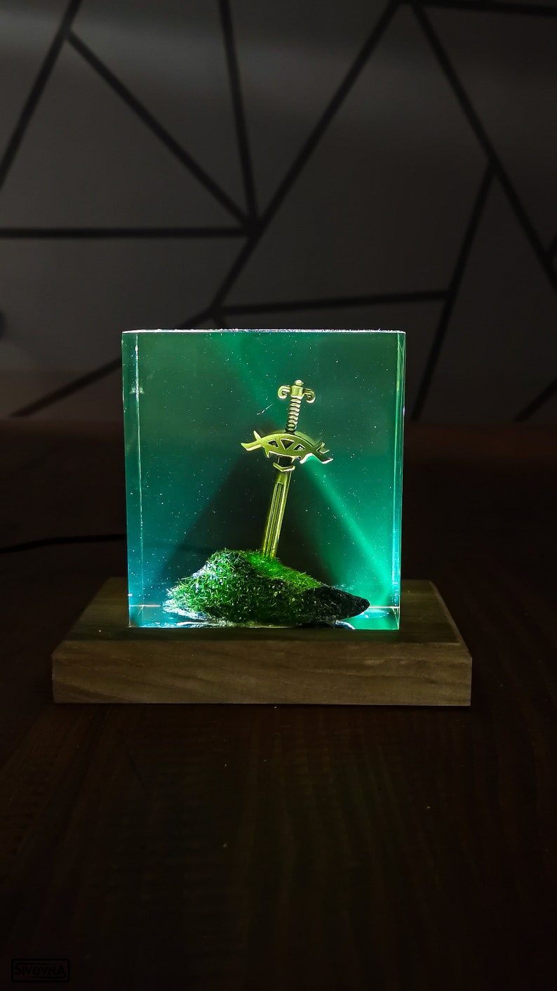 Sword in the Stone Excalibur Sword Epoxy Lamp - Etsy