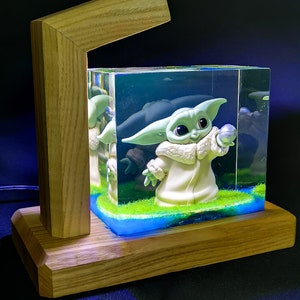 Super Hero Night Lamp Smaller Version + Gift, Epoxy Lamp, Resin Lamp ...