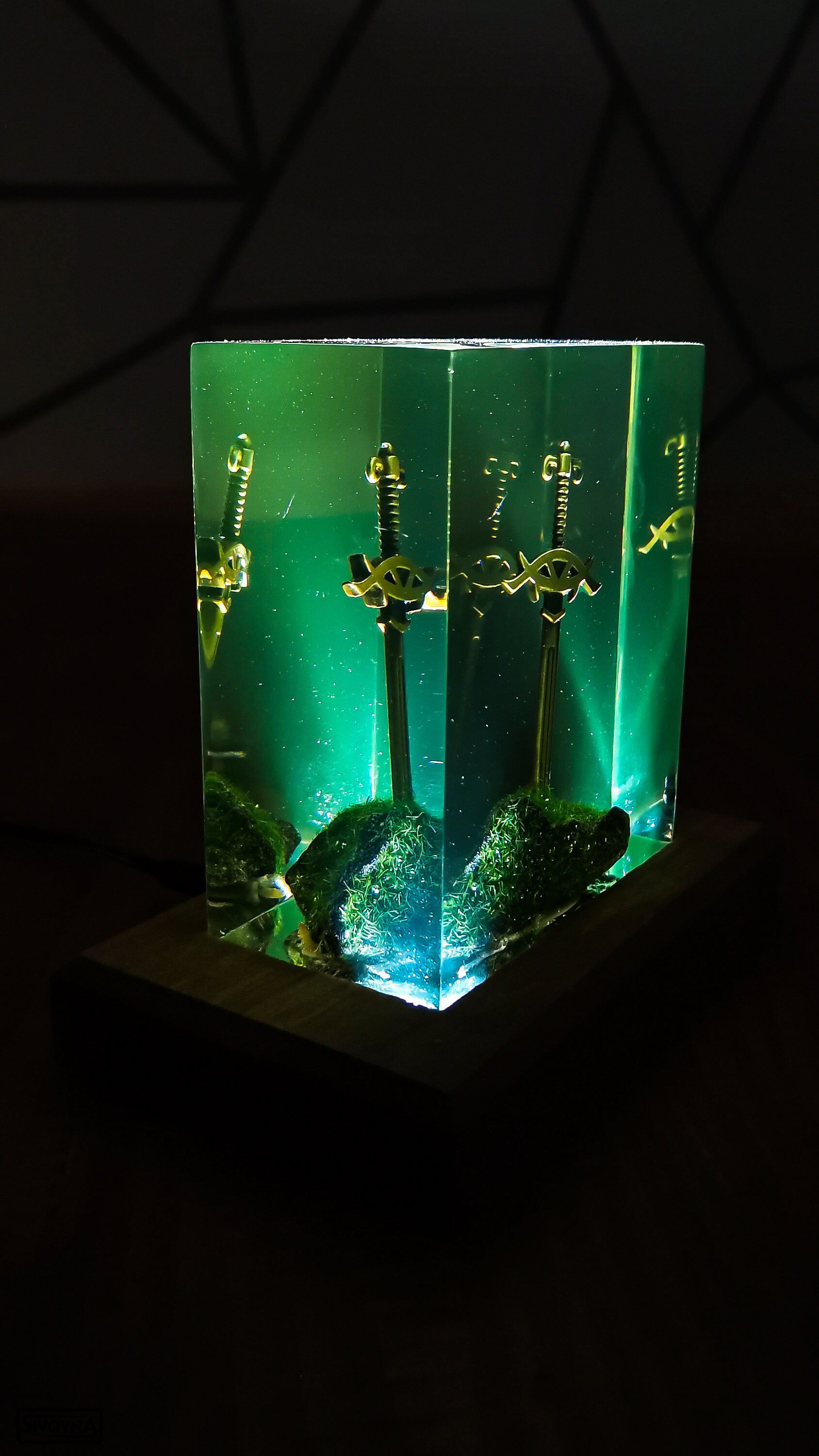 Sword in the Stone Excalibur Sword Epoxy Lamp - Etsy