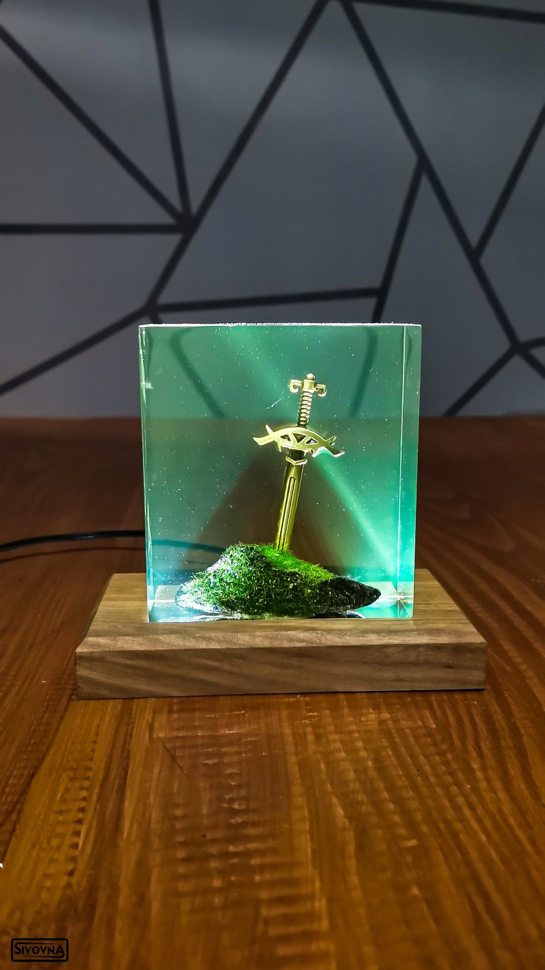Sword in the Stone Excalibur Sword Epoxy Lamp - Etsy