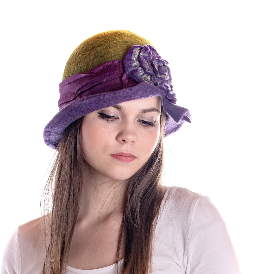 Felted Hat Woman Womens Winter Hat Woman's Felted Hat | Etsy