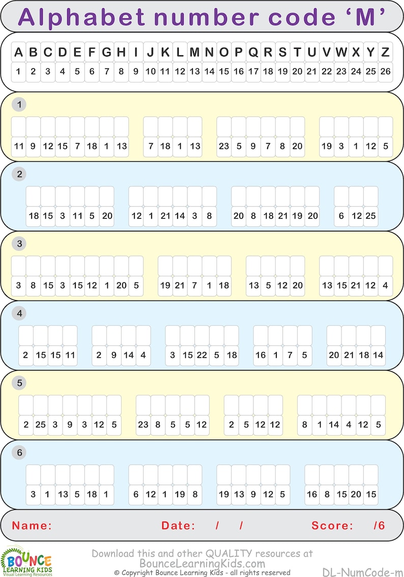 Alphabet Number Code Match The Letters To The Numbers To Crack The alphabet-number-code-match-the-letters-to-the-numbers-to-crack-the