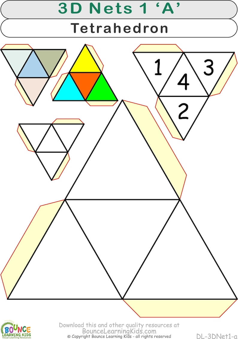 3D Shapes 1 - Paper Folding Geometric Shapes - Etsy