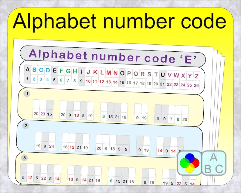 Alphabet Number Code - Match the Letters to the Numbers to Crack the ...