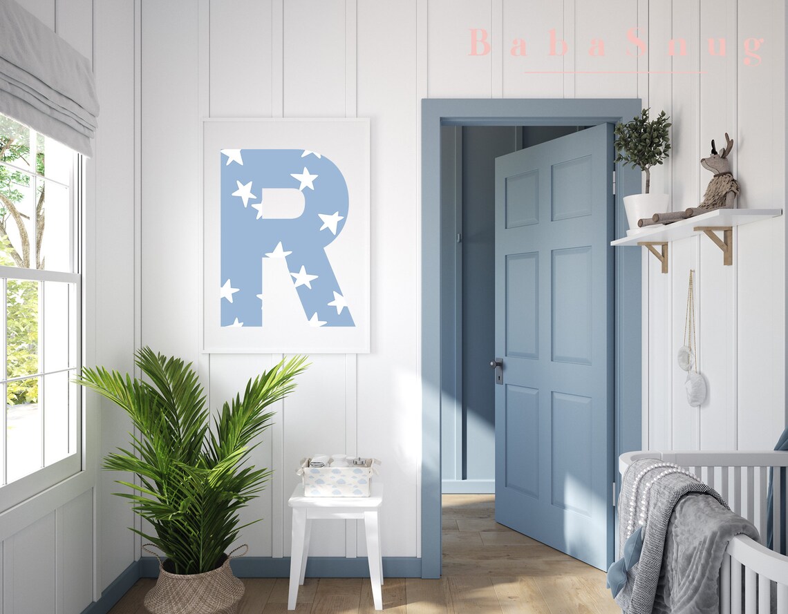 Decoración De Letras De Niños, Arte De Pared De Letras Mayúsculas ...