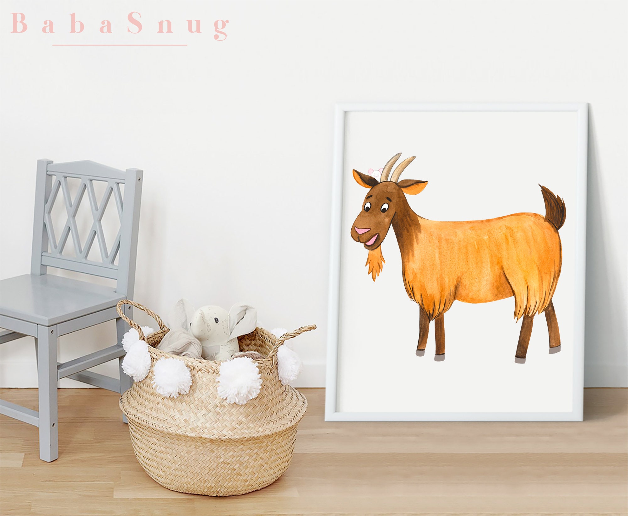 Farm Animals for Kids, Farm Nursery, Animal Gift, Animal Decor, Farm ...