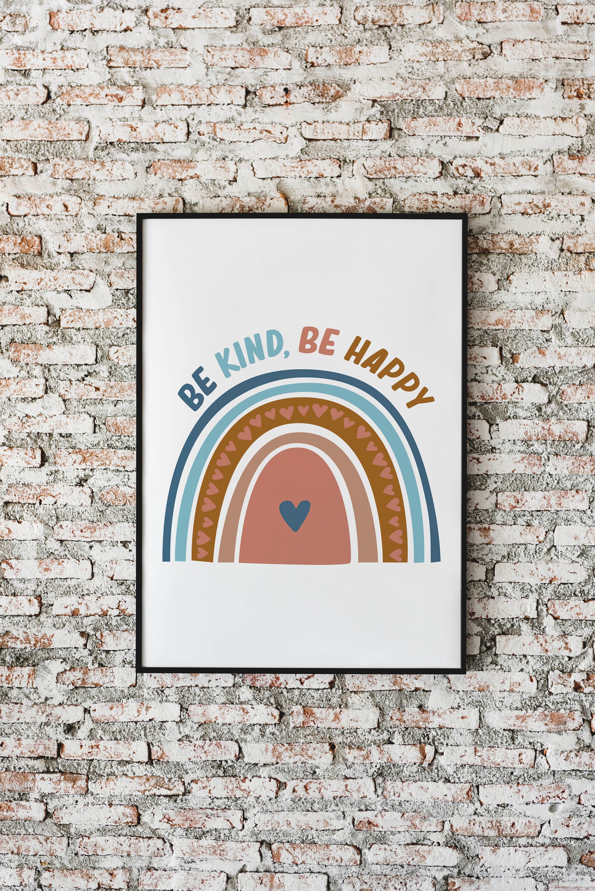 Be Kind Be Happy Print - Etsy