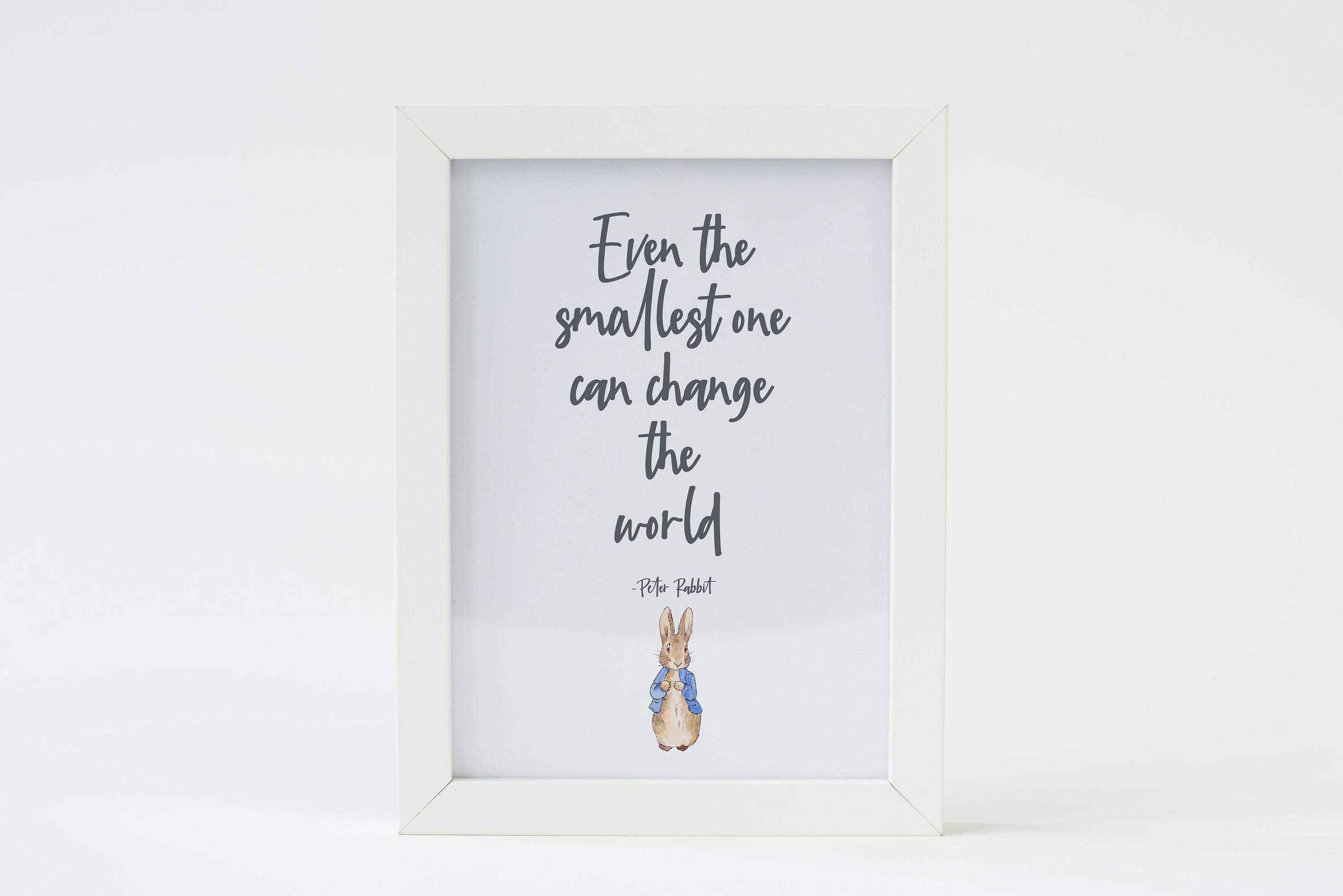 A4 Peter Rabbit Quote Print | Etsy
