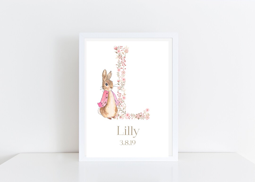 Personalised Peter Rabbit Print - Etsy