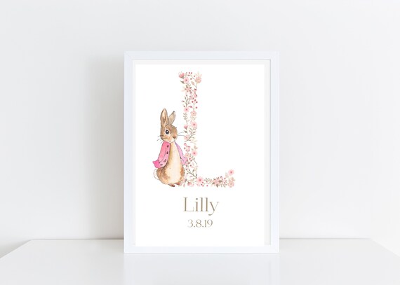Personalised Peter Rabbit Print - Etsy