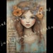 Digital Whimsy Art. Whimsy Girl Prints, humble and Kind. Junk Journal ...