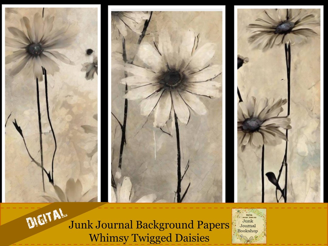 Digital Art Junk Journal Background Papers. One Dollar for Twenty ...