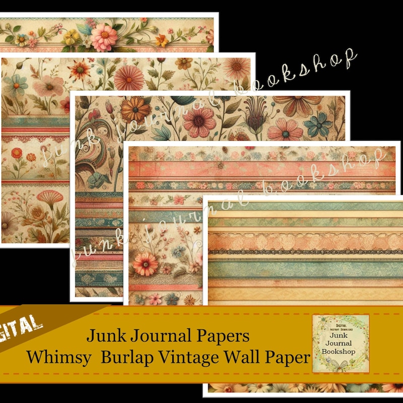 Burlap Wallpaper - Etsy