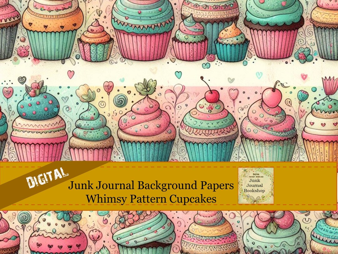 Digital Junk Journal Background Papers. Pattern Background Papers for ...