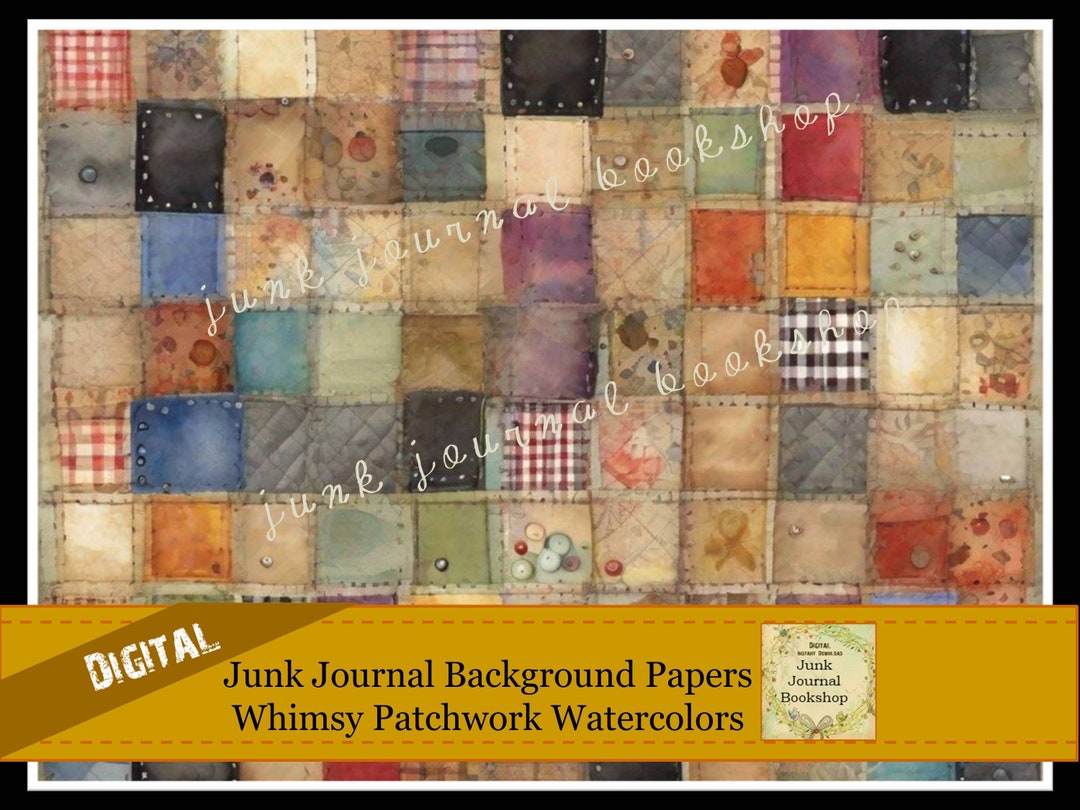 Digital Background Prints for Junk Journals. Digital Prints of Whimsy ...