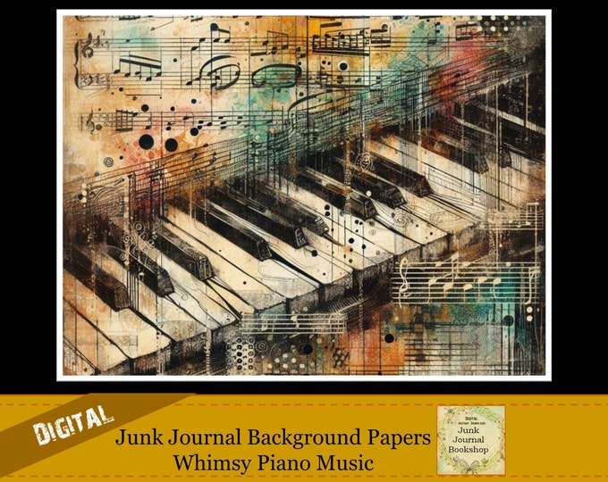 20 Eclectic Digital Artwork, Printable Wall Art, Music Lovers ...
