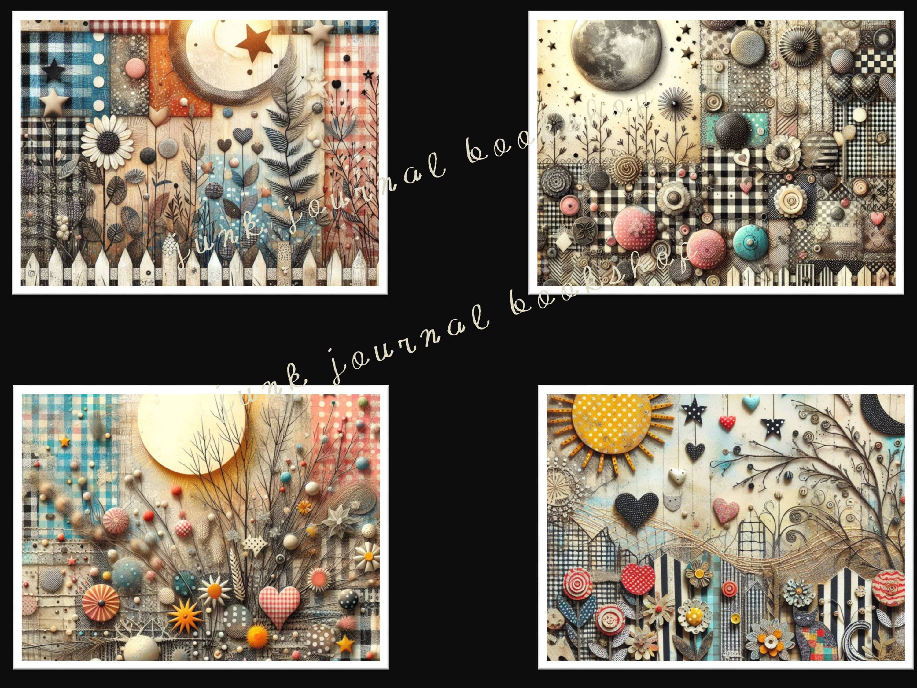 Rustic Whimsy Junk Journal Paper: 3D Mixed Media (digital Download) - Etsy