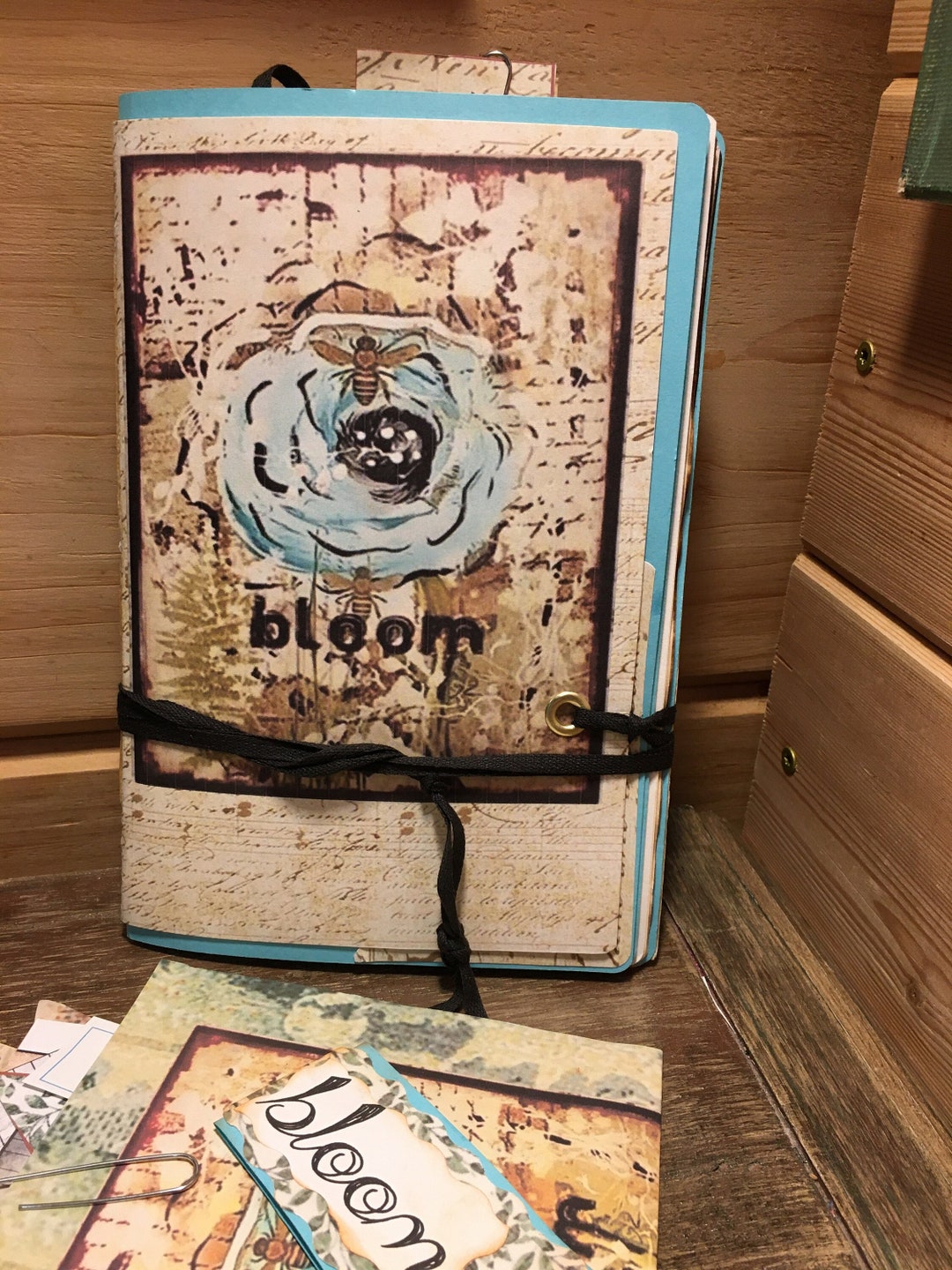 Handmade Art Rose Junk Journal. Shabby Chic Journals. Rustic Journal ...