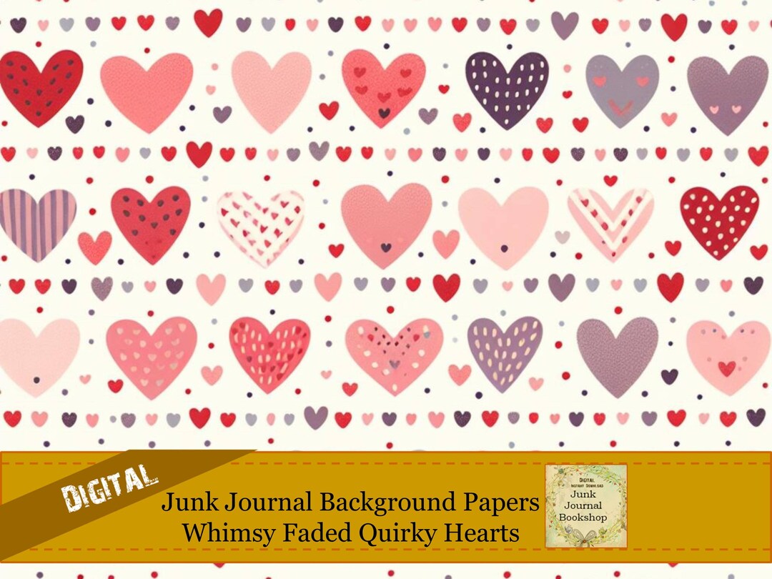 Digital Junk Journal Background Papers. Pattern Background Papers for ...