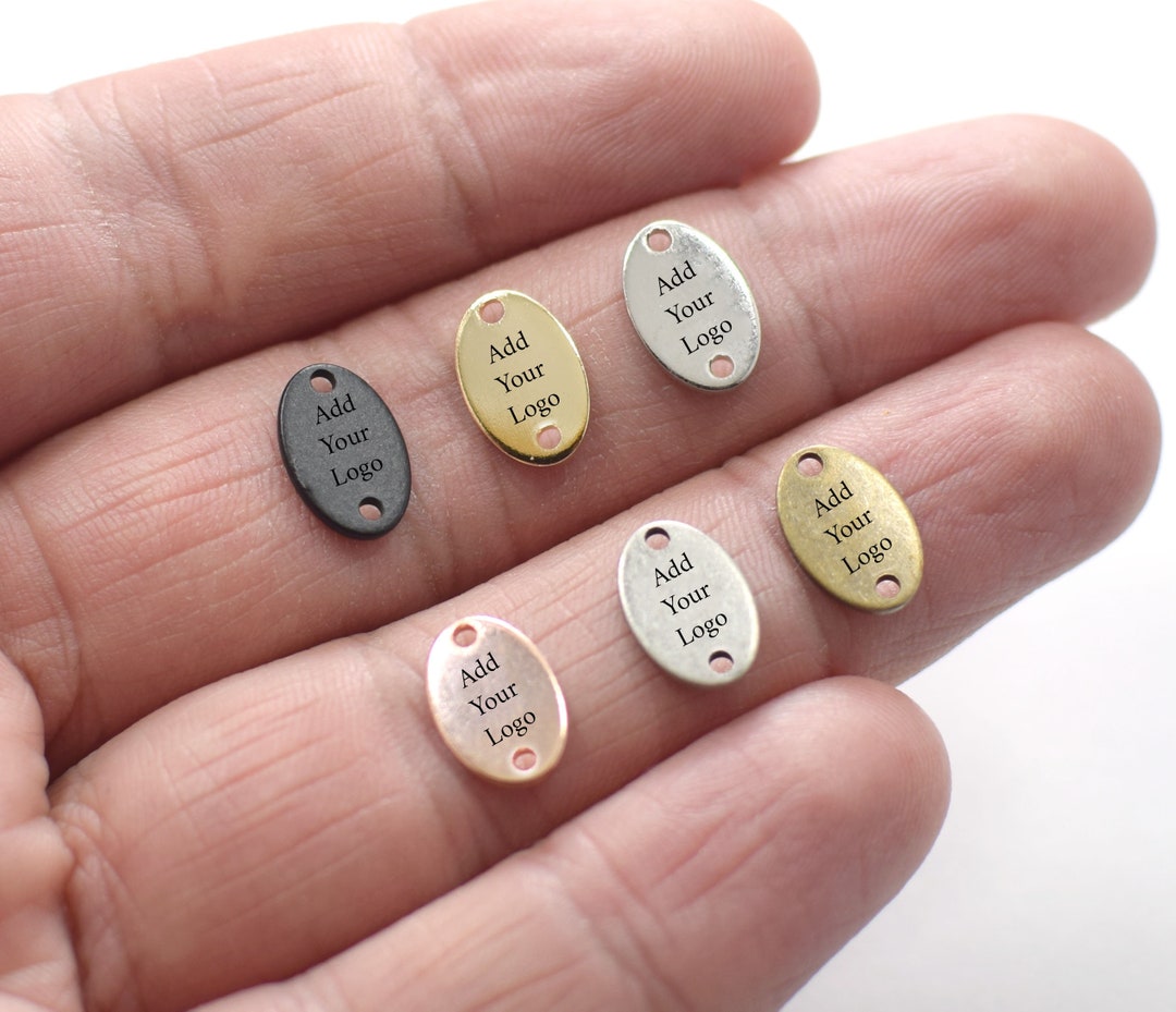Custom Jewelry Logo Charms -personalized Logo Charms - 0.8 X 7 X 11 Mm ...