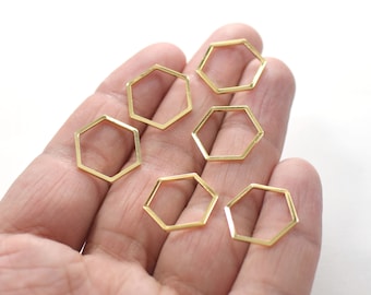 Hexagon Gold Shape - Etsy