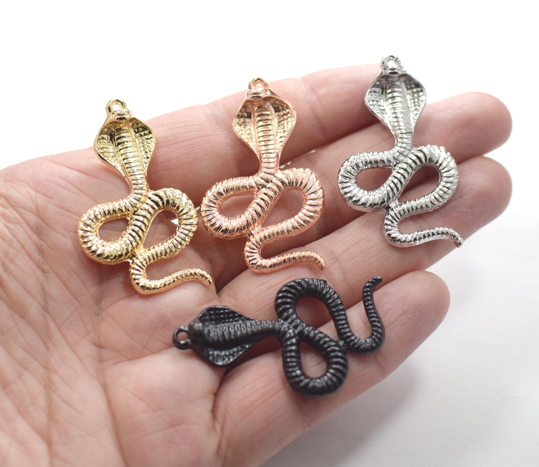 28 X 45 Mm , 1 Pcs Snake Charms - Snake Necklace ,pendant Charms ...