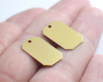 Oblong Rectangle Shape Stamping Name Tag for Bracelets 45x8mm - Etsy