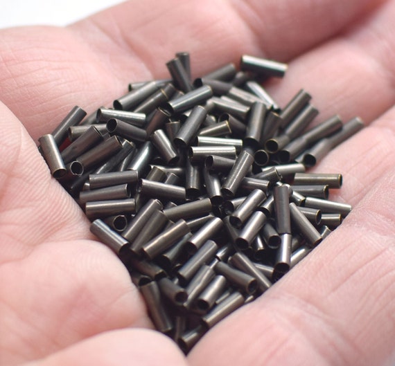 2 X 6 Mm Antique Brass Round Flat Tube Findings 1.8 Mm - Etsy