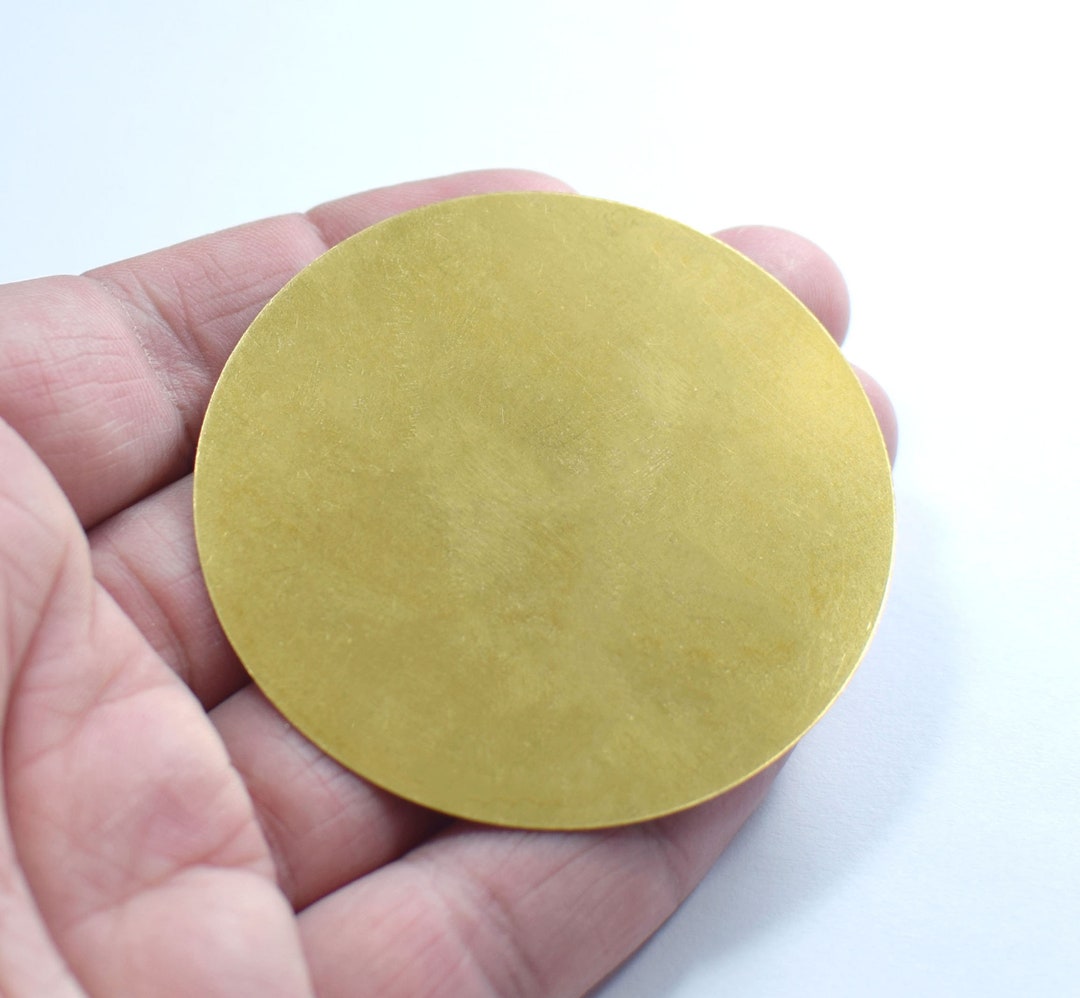 0.8 X 60 Mm , Raw Brass Stamping Disc - Round ( No Hole ) Findings - Etsy