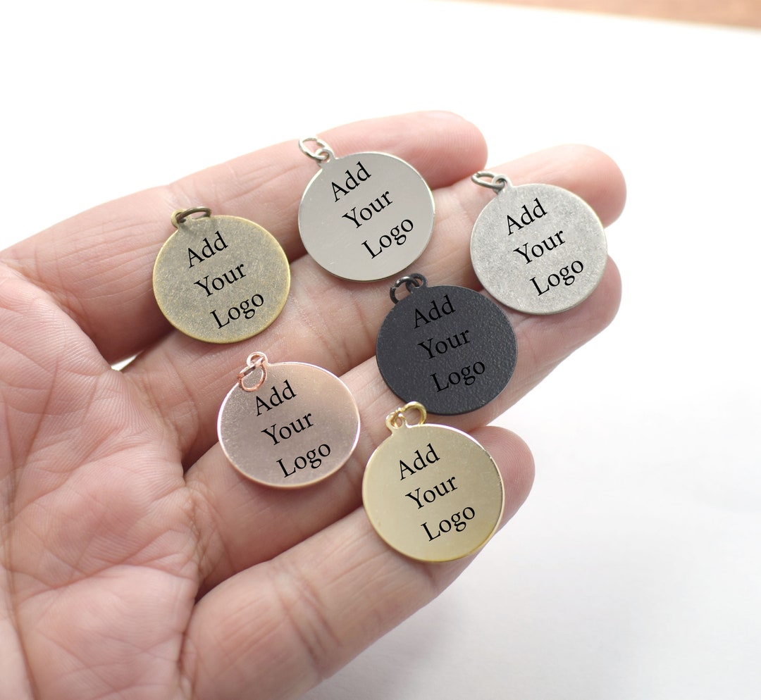 Custom Jewelry Logo Charms -personalized Logo Charms -jewelry Tag ...