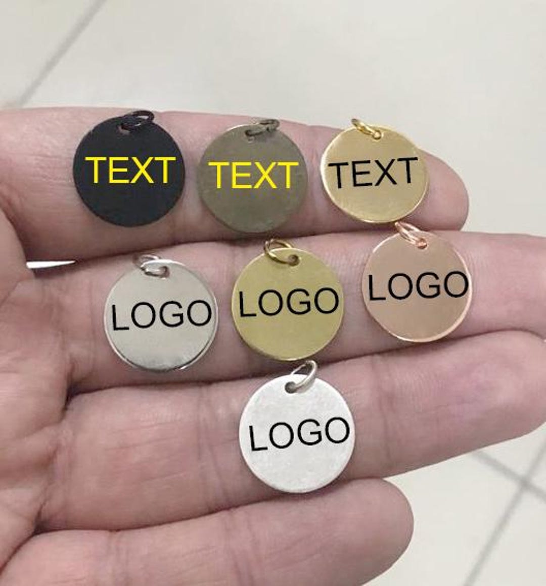 Custom Jewelry Logo Charms -personalized Logo Charms -jewelry Tag ...