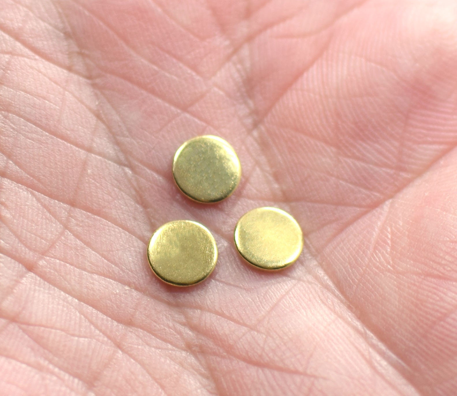 0.8 X 6 Mm , Raw Brass Stamping Disc - Round ( No Hole ) Findings - Etsy