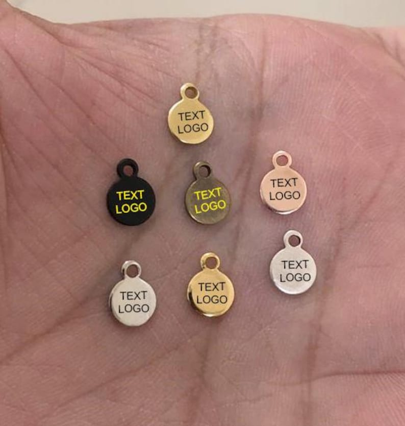 Custom Jewelry Logo Charms -personalized Logo Charms -jewelry Tag ...