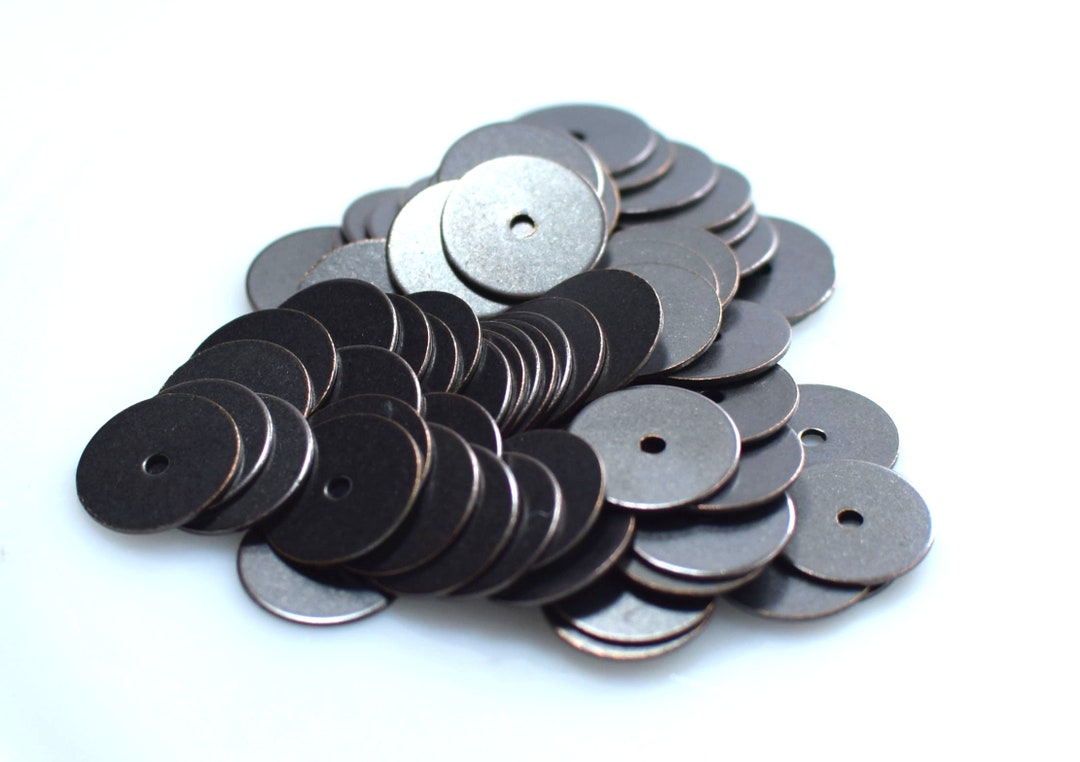 Antique Bronze Round Middle Hole Disc - Round Disc - 0.5 X 10 Mm - Etsy