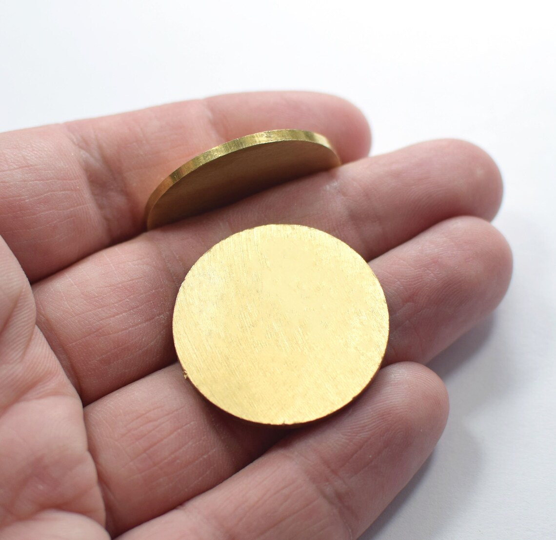 2 Mm Thick X 30 Mm Raw Brass Solid Round Disc Findings | Etsy