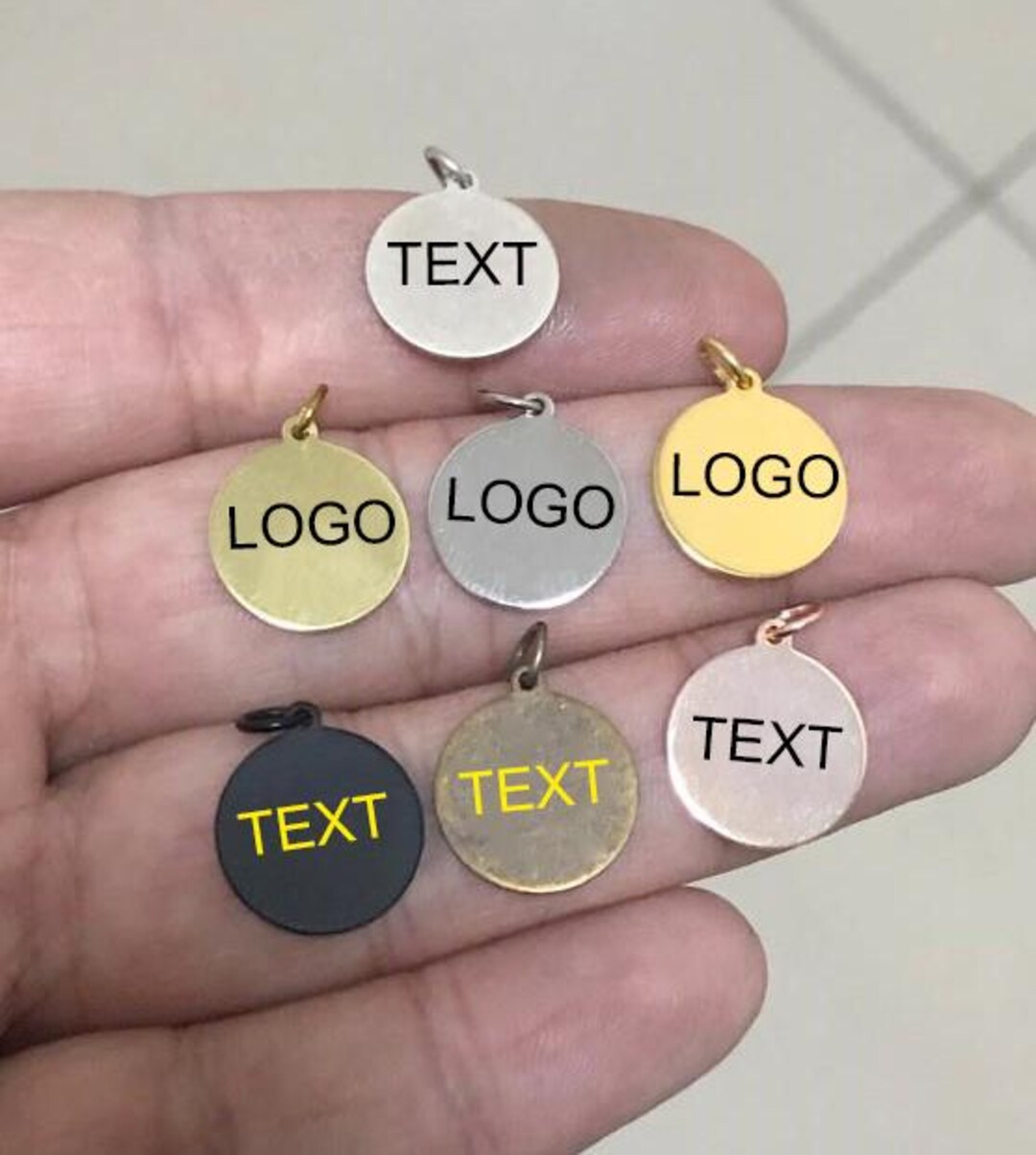 Custom Jewelry Logo Charms -personalized Logo Charms -jewelry Tag ...