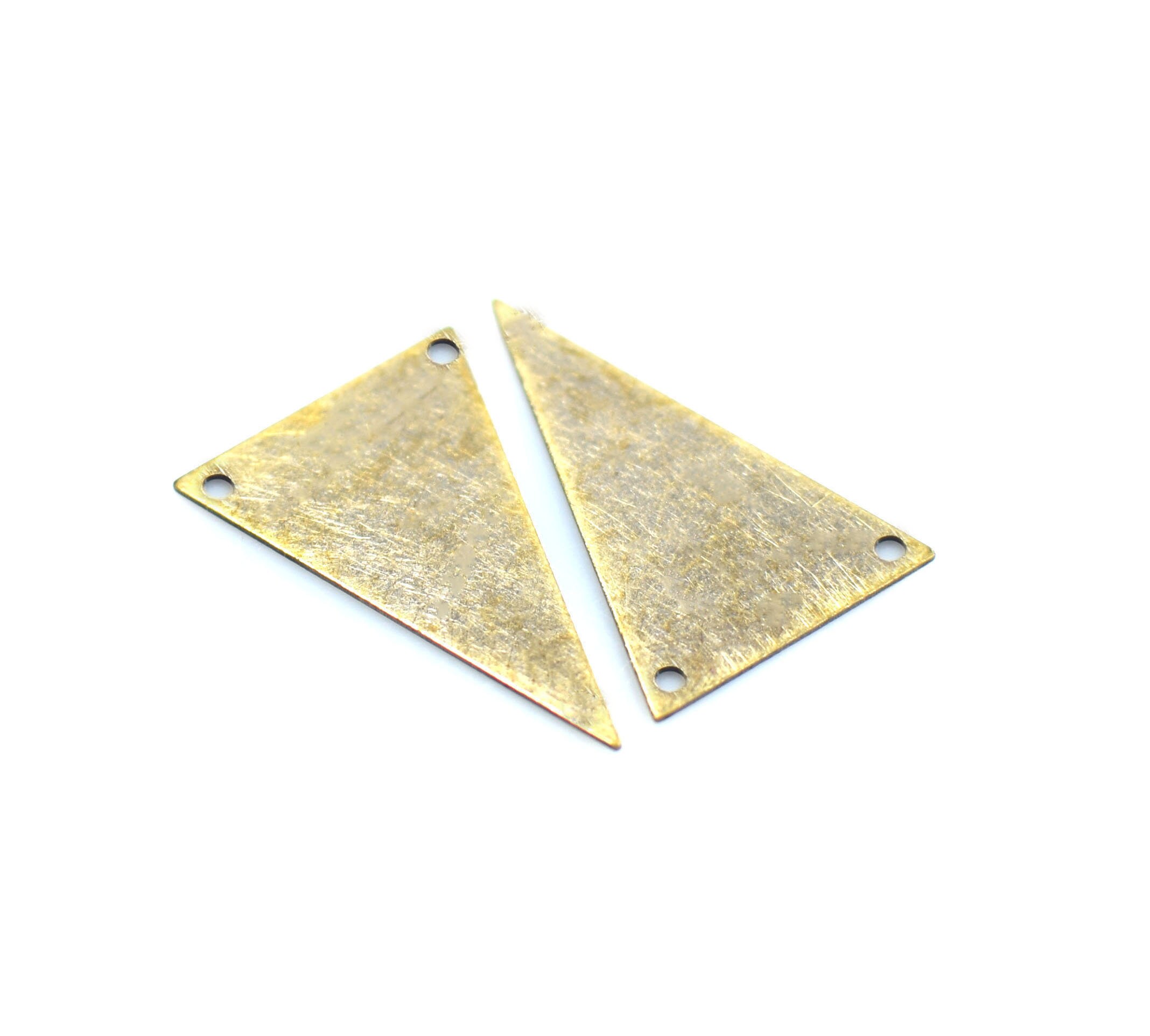 Papercraft 0.5 x 25 x 25 mm 2 Hole Antique Copper Triangle Shape Charms ...