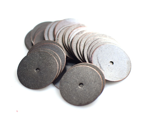 Antique Copper Round Middle Hole Disc Round Disc 0.5 x 16 | Etsy