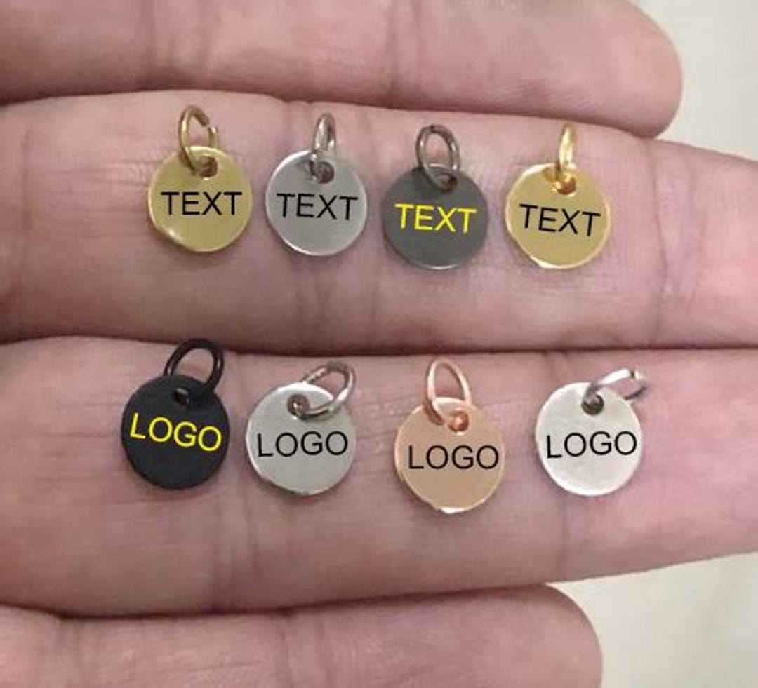 Custom Jewelry Logo Charms -personalized Logo Charms -jewelry Tag ...
